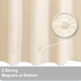 Beige Stall Shower Curtain Liner 36" W x 72" H - Waterproof PEVA ...
