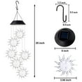 OriginalSourcing Solar Sunflowers Wind Chimes, Solar Power LED Wind ...