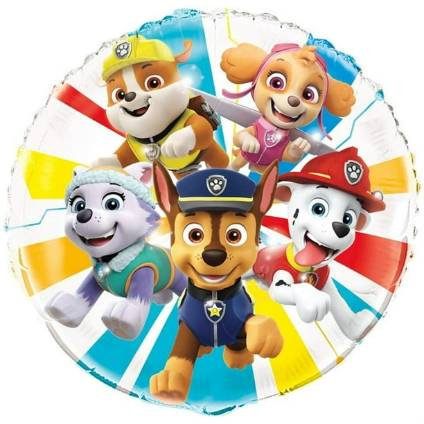 Paw Patrol Round Foil Balloon 18 Inches - Walmart.com - Walmart.com