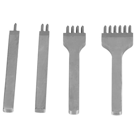 Leather Prong Chisels, 4Pcs High Speed Steel Integral Molding Accurate ...