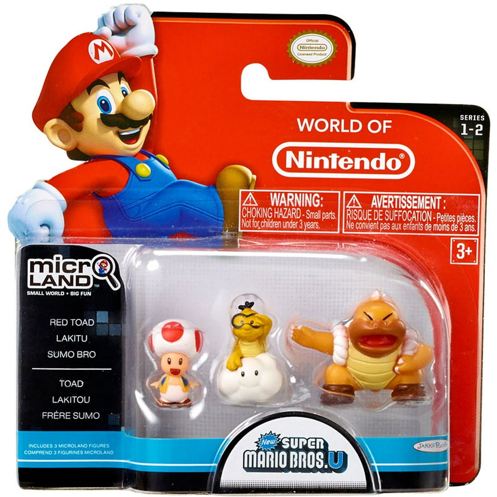 Red Toad, Lakitu & Super Sumo Bro Mini Figure 3-Pack World of Nintendo ...