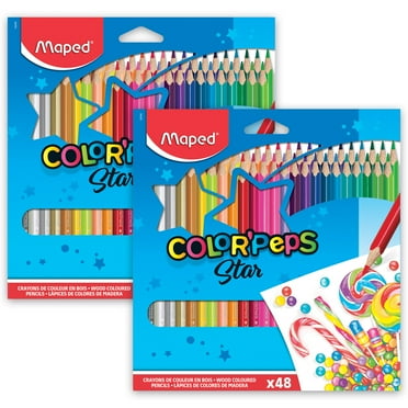 Maped Color'Peps Colored Pencil Set, 48-Pencils - Walmart.com
