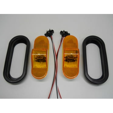 LED 6" Surface Mount Oval Red Brake Stop Turn Tail Marker Signal Light ...