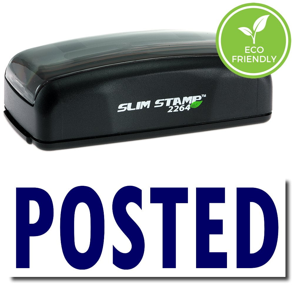 Large Pre-Inked Posted Stamp with Purple Ink - Walmart.com