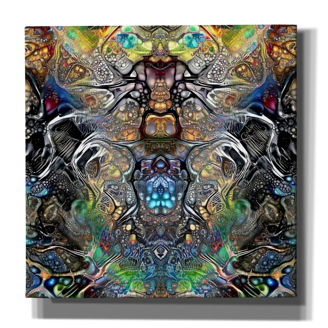 Epic Graffiti 'Mutation' by Pedro Gavidia, Canvas Wall Art, 26"x26 ...