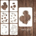 6 Pcs Sunflower Stencils Drawing Painting Stencils Templates Sets ...