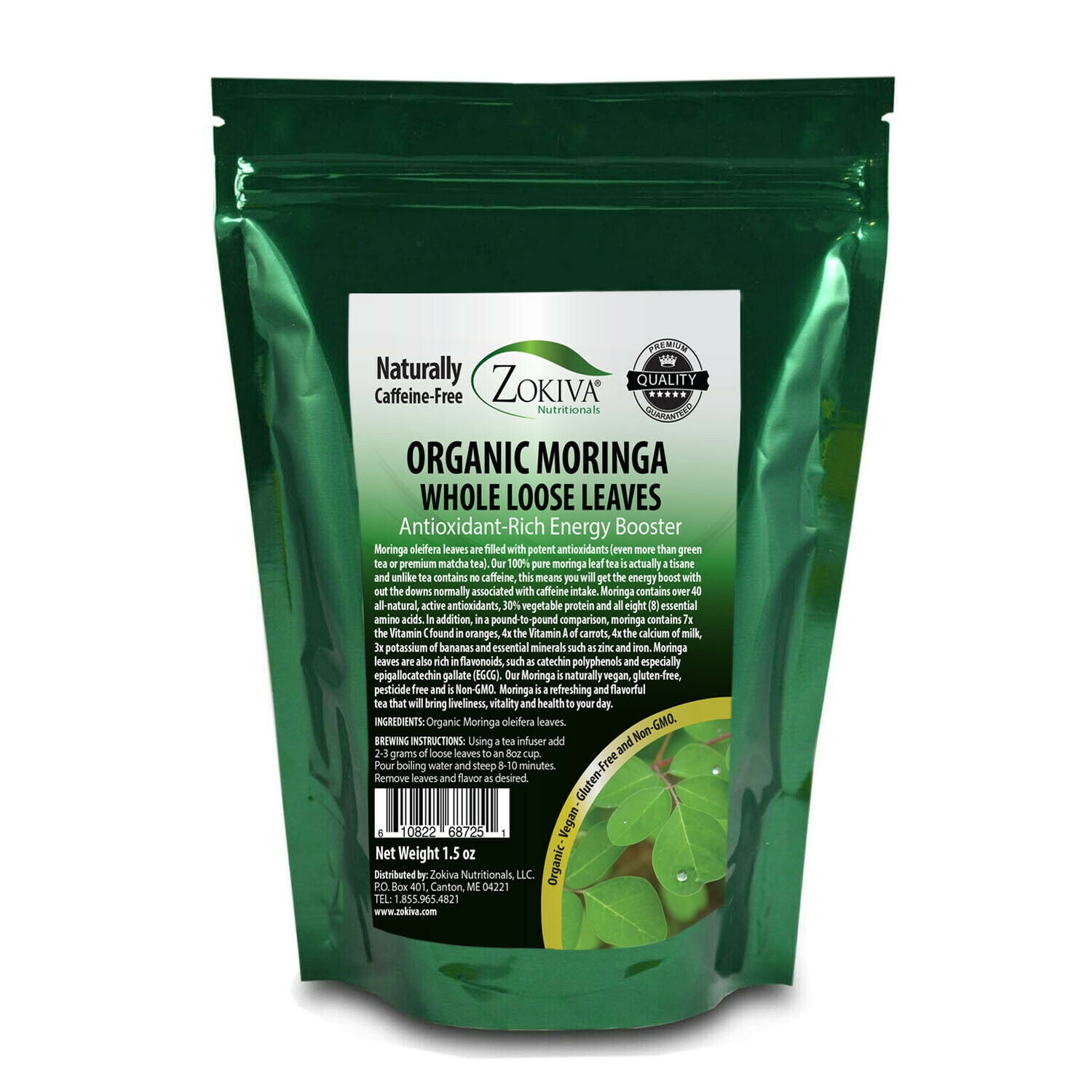 Moringa Leaves Loose Organic Dried 100 All Natural Energy Booster 1