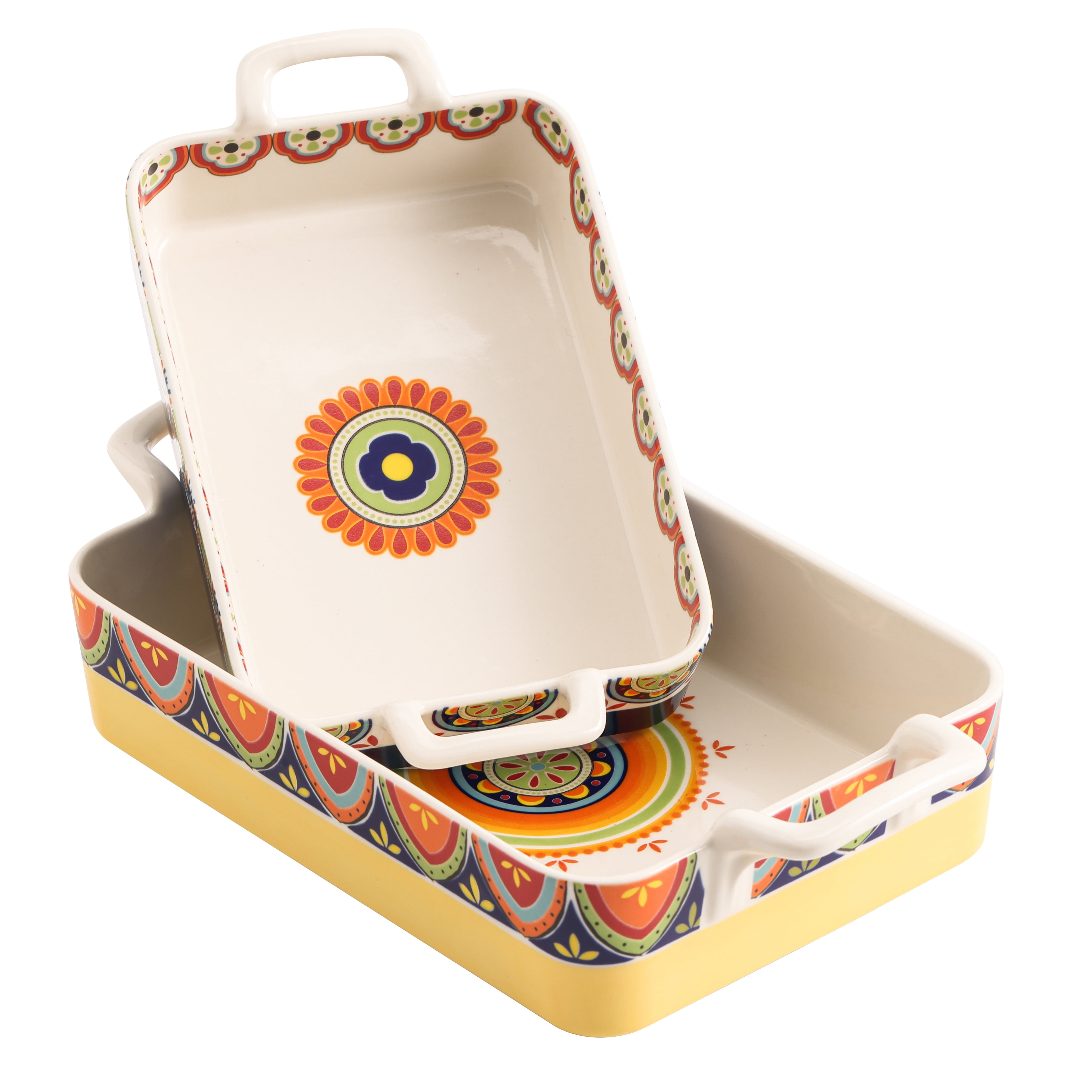 Bico Tunisian Stoneware Baking Dish Set, Set of 2, Large & Medium ...