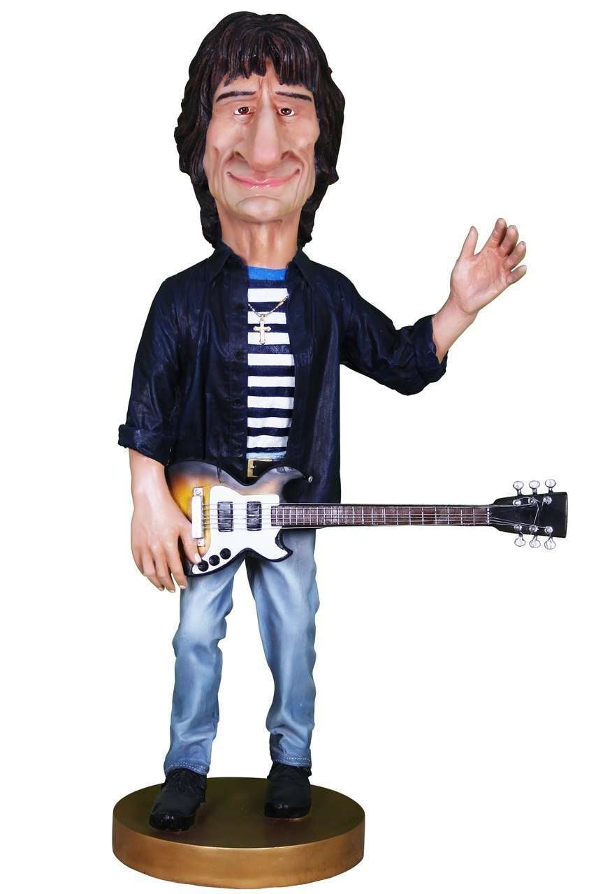Stones Rock Star Caricature Wood Life Size Statue - Walmart.com