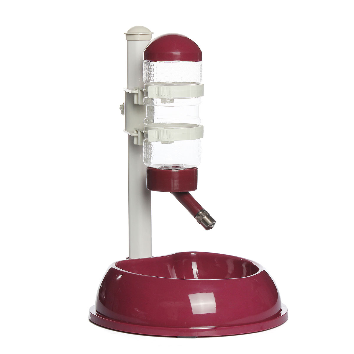 Automatic Pet Cat Dog Water Drinker Dispenser Food Stand Hamster Feeder ...