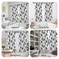 Black Cat and Butterfly White Pattern Blackout Curtains,Triple Weaved ...