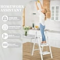 Step Ladder 3 Step Folding, Small Step Stool for Adults, Closet Step ...