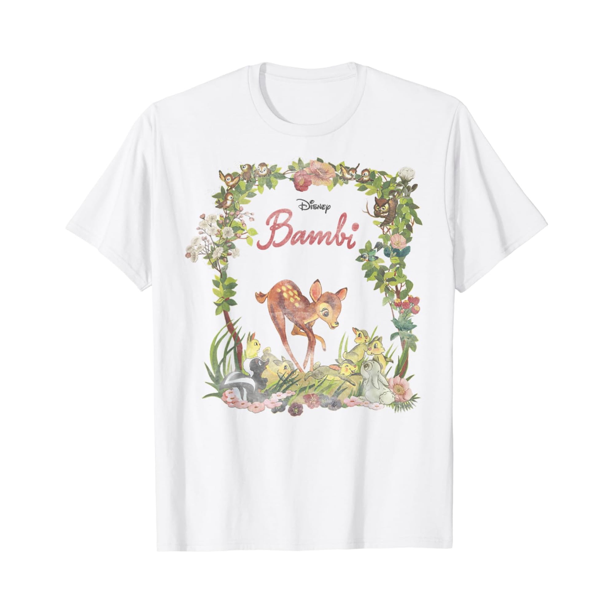 Click here for Oudmaison Disney Bambi Floral Portrait Graphic T-S... prices