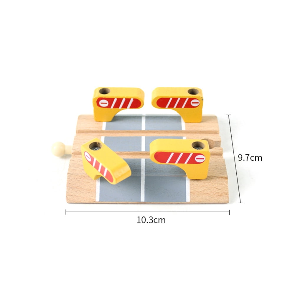 RONSHIN DIY Wooden Track Tools Bridge Train Rail Track Accessories ...