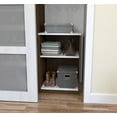 Cielo by Bestar 19.5" Base Storage Unit in Oak Barrel and White ...