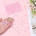 300Pcs Frosted Acrylic Beads with Gold Foil Star Gradient Color Pearl ...