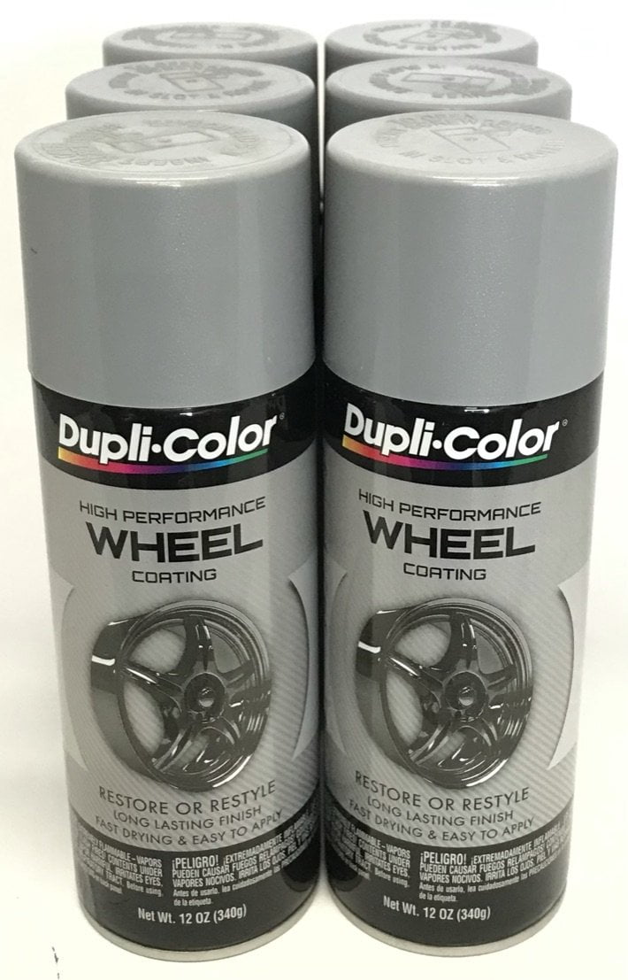 Duplicolor HWP101 - 6 Pack Wheel Coating Spray Paint Silver - 12 oz ...