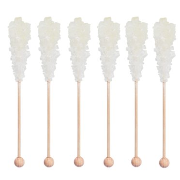 Barista Rock Candy Sugar Sticks (Amber, 100 Count) Non-GMO, Gluten-Free ...