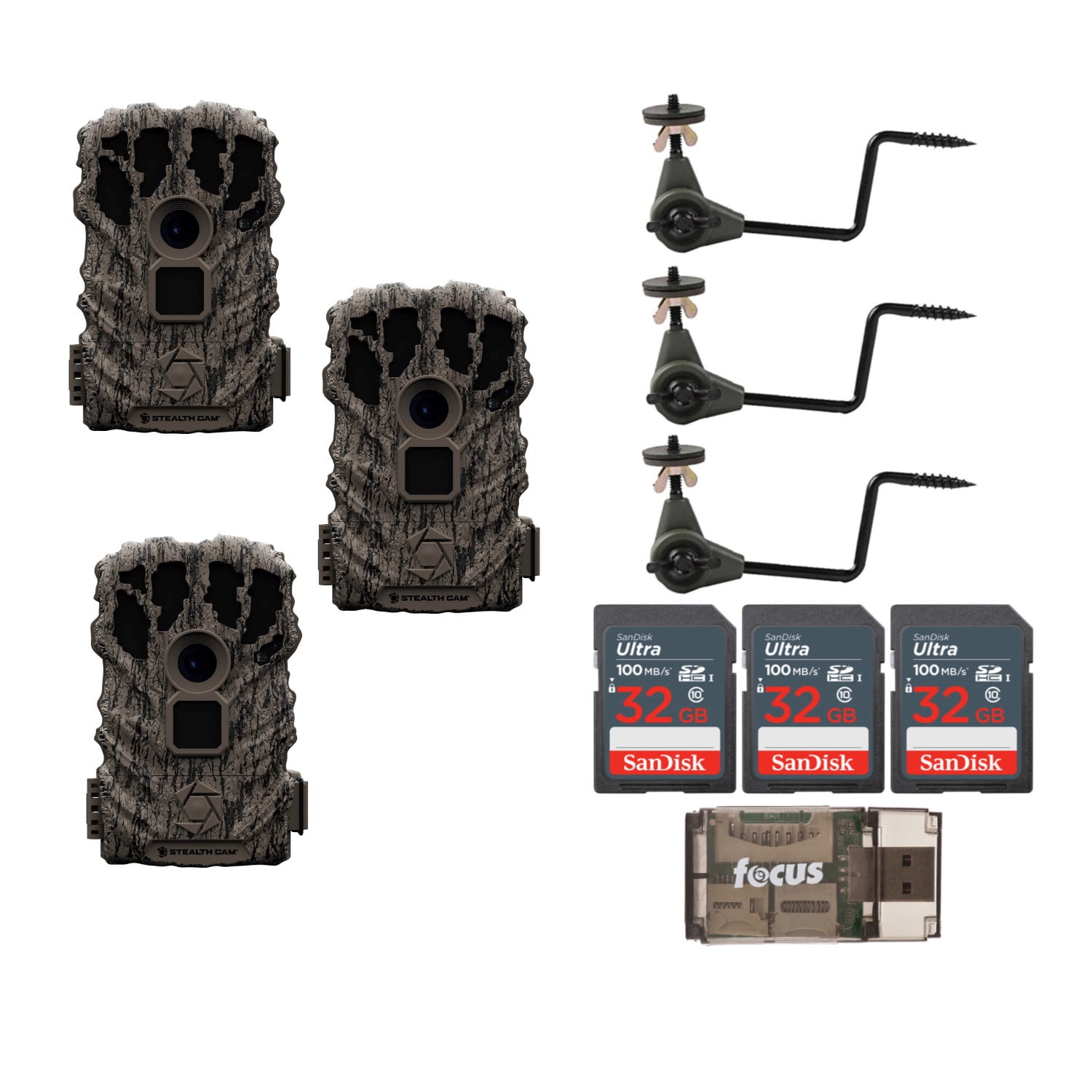 Stealth Cam Browtine 14MP Camera (3-Pack) Bundle - Walmart.com