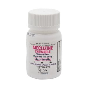 Meclizine 25 mg Generic For Bonine Chewable Tablets for Prevention of ...