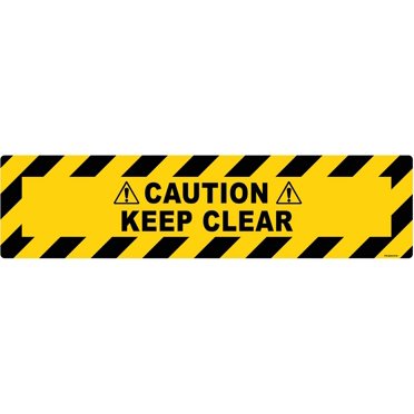 Stranco Anti-Slip Floor Sign,6 in x 24 in,Vinyl FS-624-909 - Walmart.com