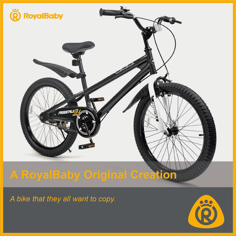 Royalbaby Freestyle 20 Bicycle for Boys and Girls Ages 9 12 Years Black Walmart