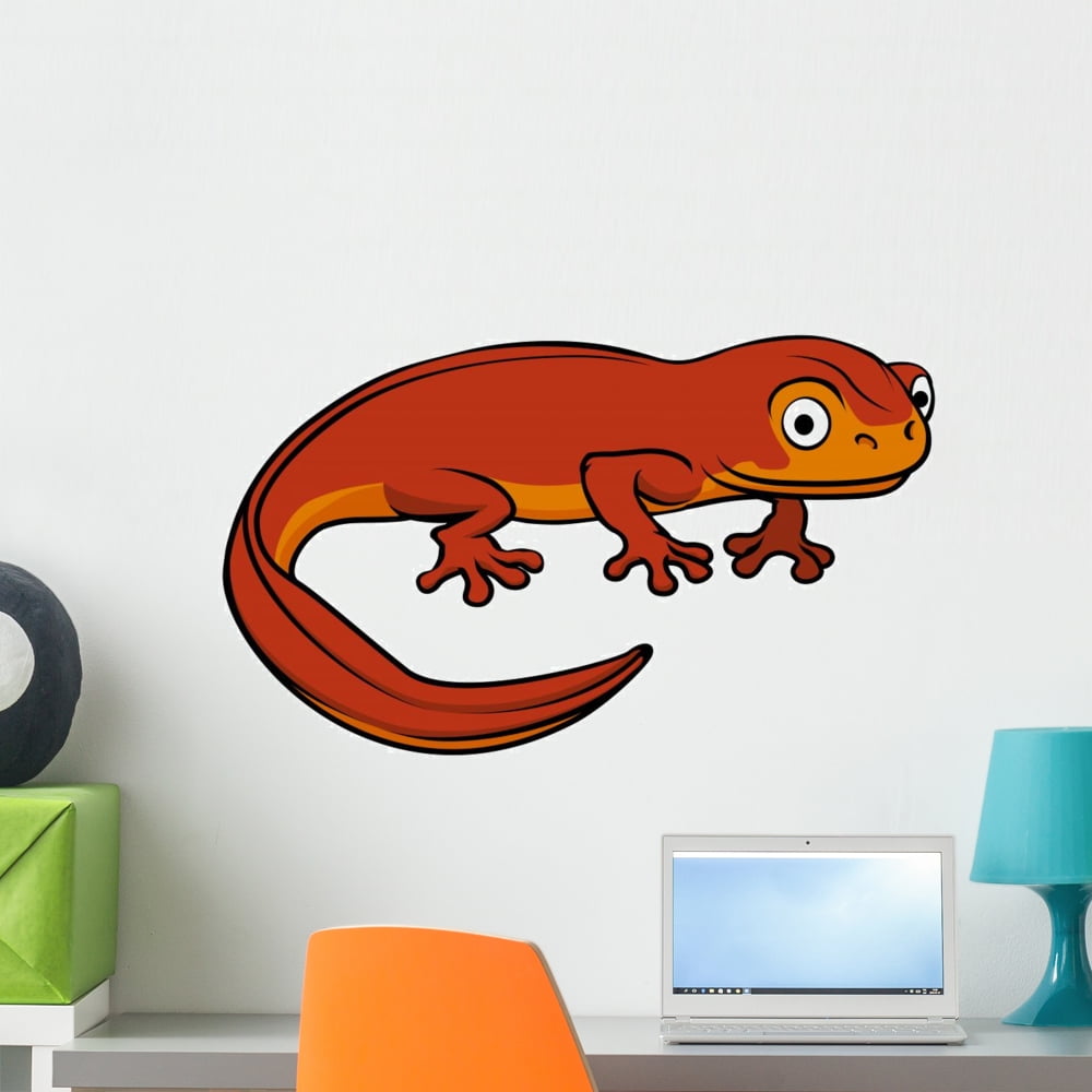 Cartoon Newt Wall Mural Decal by Wallmonkeys Vinyl Peel and Stick ...