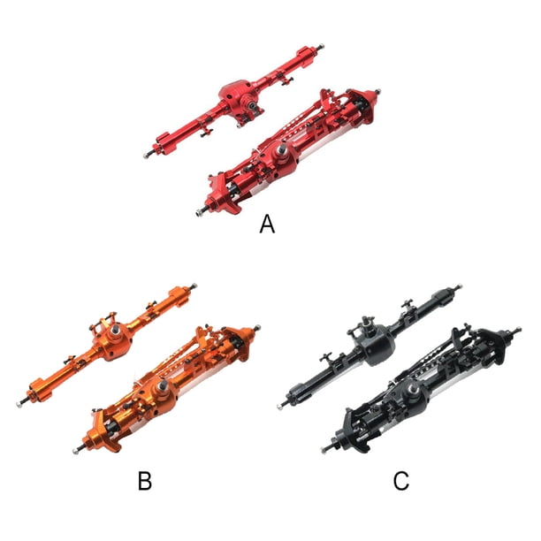 2 Pieces Front Rear Axle Housing Kit Remote Control 1:6 Vehicle Upgrade ...