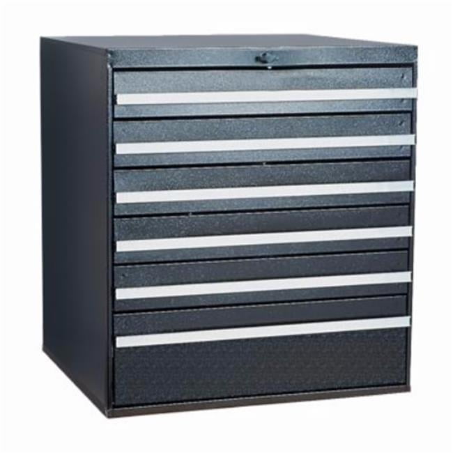 Craftline 6 Drawer Metal Storage Cabinet with Knob Lock Black - Walmart.com