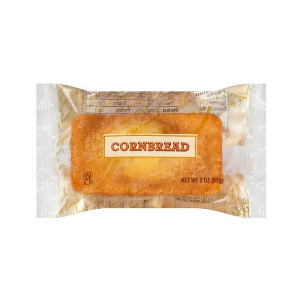 Chef Pierre Individually Wrapped Mini Cornbread Loaf, 2 Ounce - 48 per ...