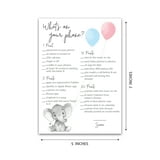 GENDER REVEAL Party Game — WHAT'S ON YOUR PHONE Baby Shower Game — Pack of 25 — Blue or Pink ...