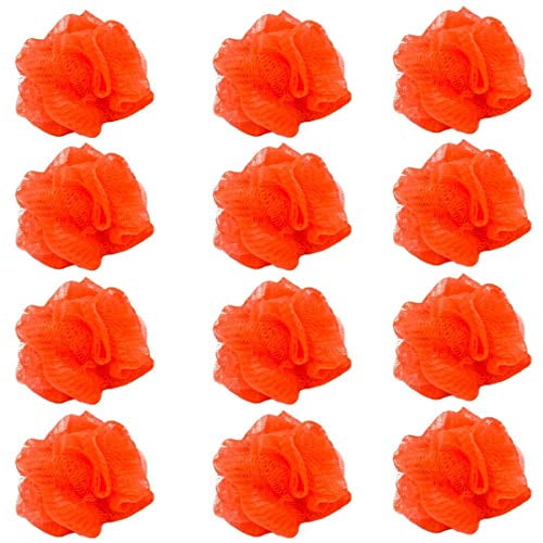 Loofah Lord 12 Red Bath or Shower Sponge Loofahs Pouf Mesh Wholesale ...