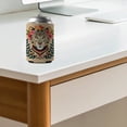 Leopard Head Floral Flowers Drink Beer Soda Insulated Sleeve Holder Can ...