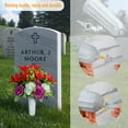 Cemetery Flowers, Set of Artificial Flowers Bouquet Grave Memorial ...