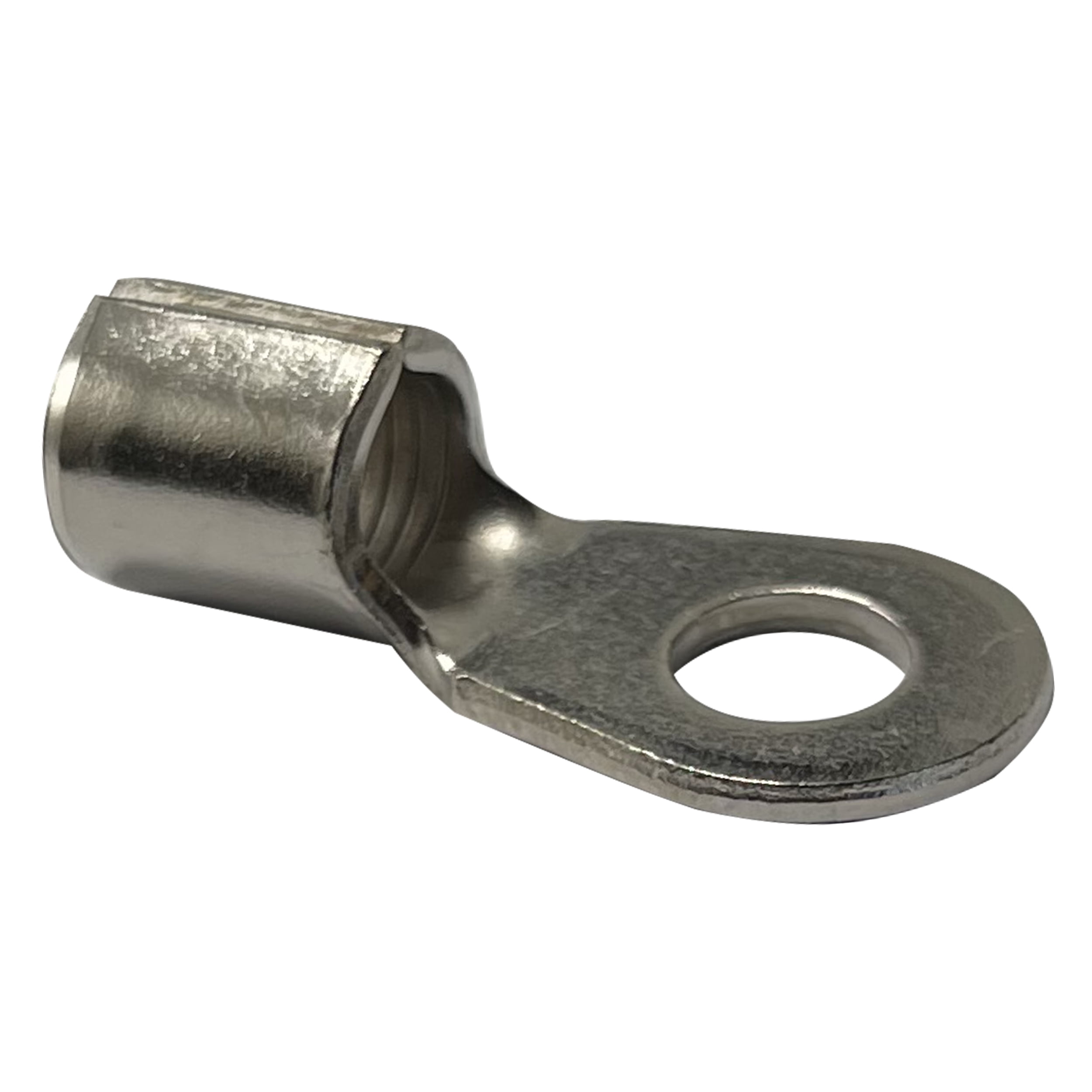 (100) High Temperature Non-Insulated Ring Connector 4 Gauge AWG 5/16" Stud Electrical Wire ...