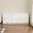 CozyHome Cube Storage Organizer, 2-Drawer Stackable Bookshelf, White ...