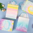 36 Pack Medium Tie Dye Pastel Gift Bags with Handles (Multicolor ...