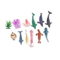 NeveLance 12pcs Sea Animals Figure Educational Fun Vivid Shapes ...
