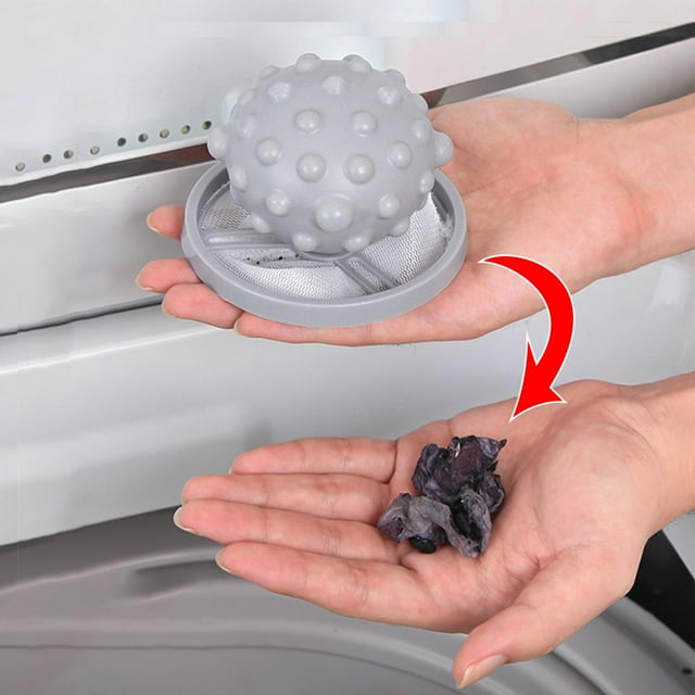 TureClos 5PCS Laundry Ball Mesh Hair Collector Washing Machine Hair ...