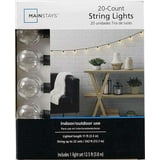 Mainstays 20-Count Indoor Outdoor Incandescent String Lights, with ...