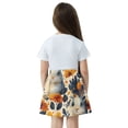 Bunny Flower Butterfly Pattern Cotton Skirt Built-in Liner Elastic A ...