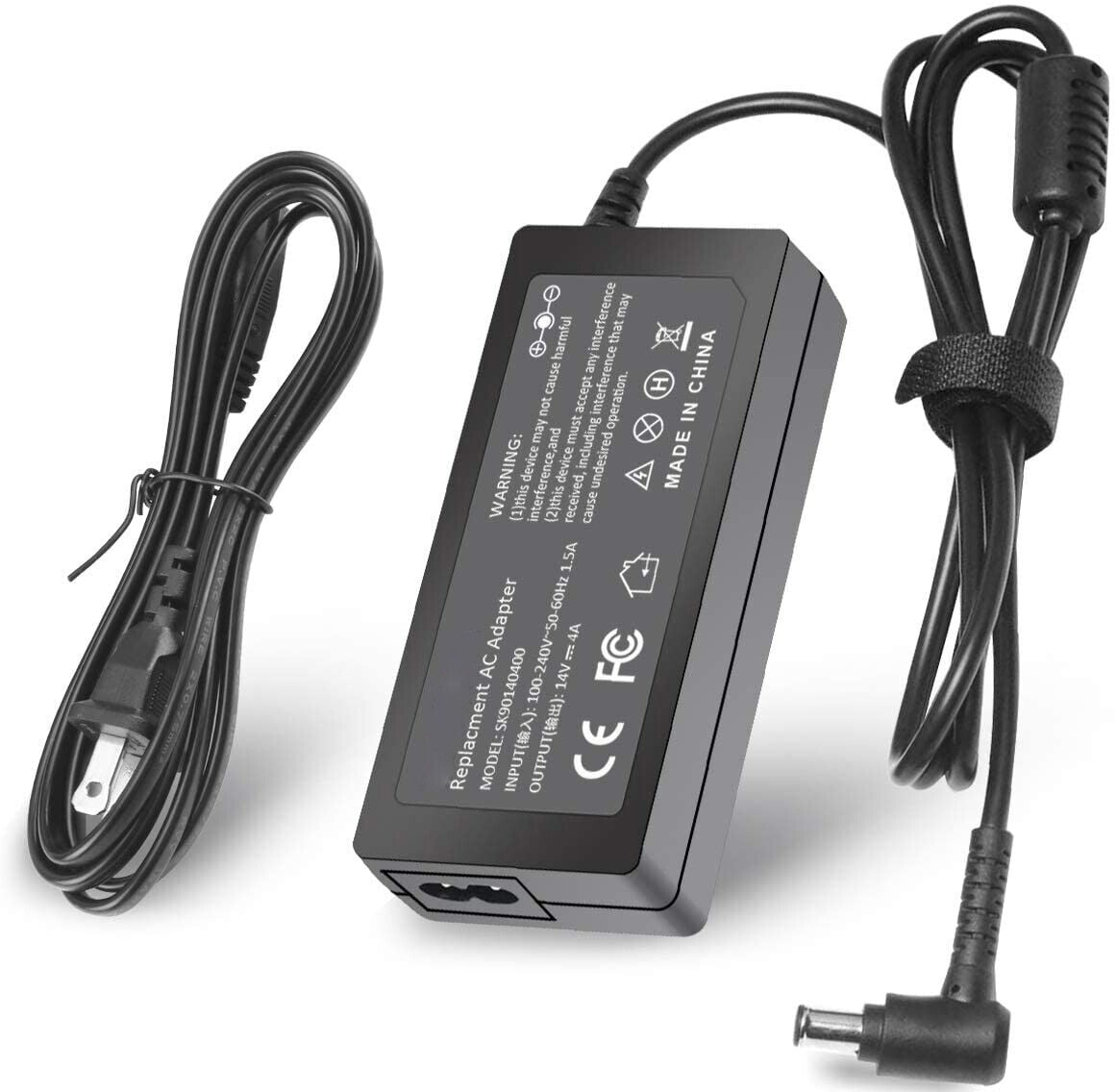 14V 4A Ac Adapter Laptop Charger for Samsung-Monitor SyncMaster P2770 P2770FH S24D590PL ...