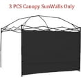 Black Canopy Sidewall Set for 10x10ft Pop Up Canopy Tent - Enhance Your ...