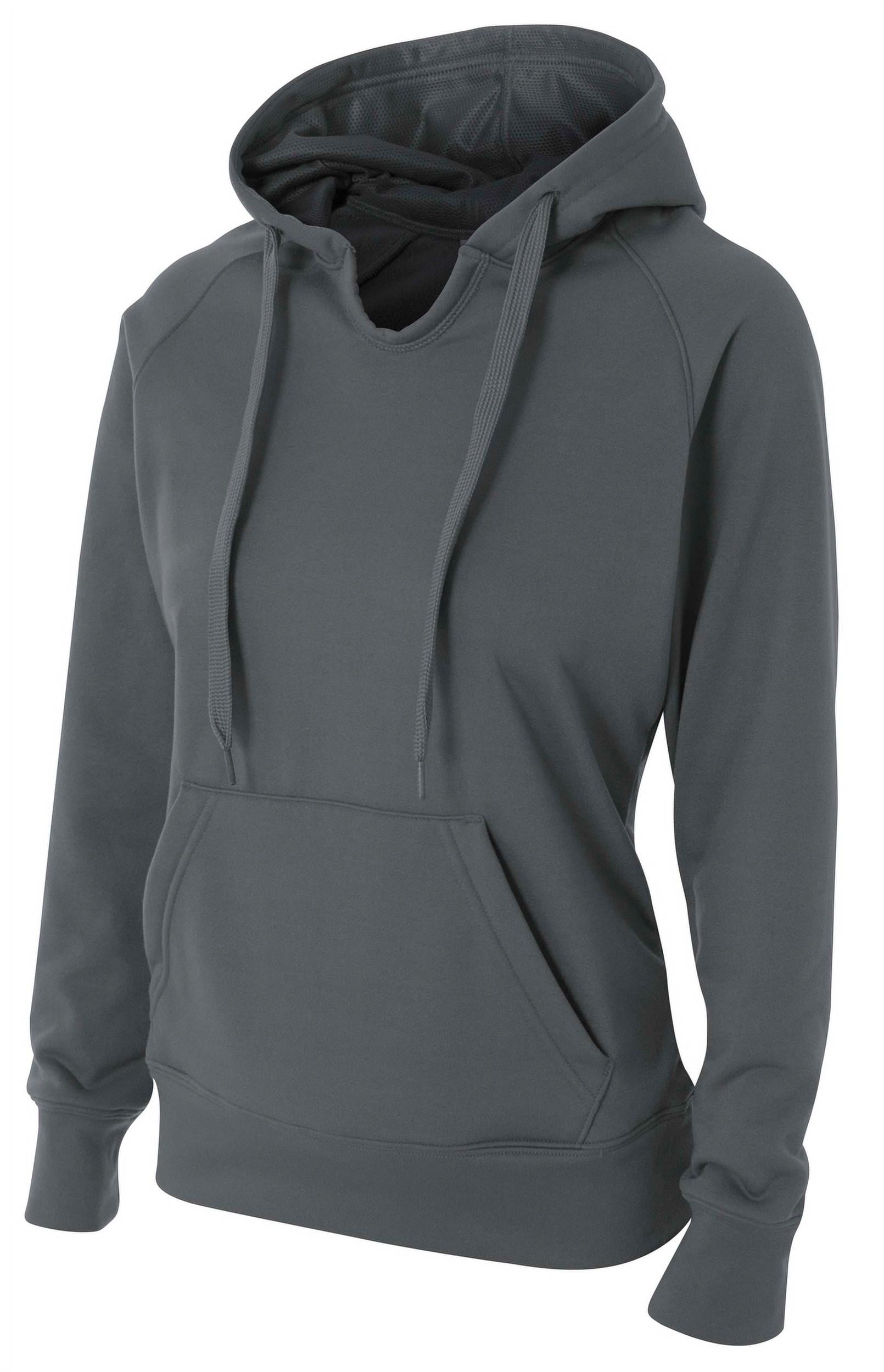 A4 Tech Fleece Hoodie For Women in Graphite | NW4245 - Walmart.com