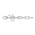5/16” Proof Coil Weld Steel Chain, White Powder Coated After Zinc ...