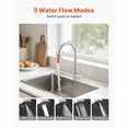 KFFKFF 360° Swivel Faucet Aerator, 5-Mode Sink Sprayer Attachment ...