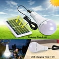 Solar Light Bulbs (2PACK) Outdoor Campsite Lights, Remote Control Timer ...