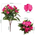 Artificial Flowers For Outdoor Decor 6 Uv Resistant Planter Faux ...