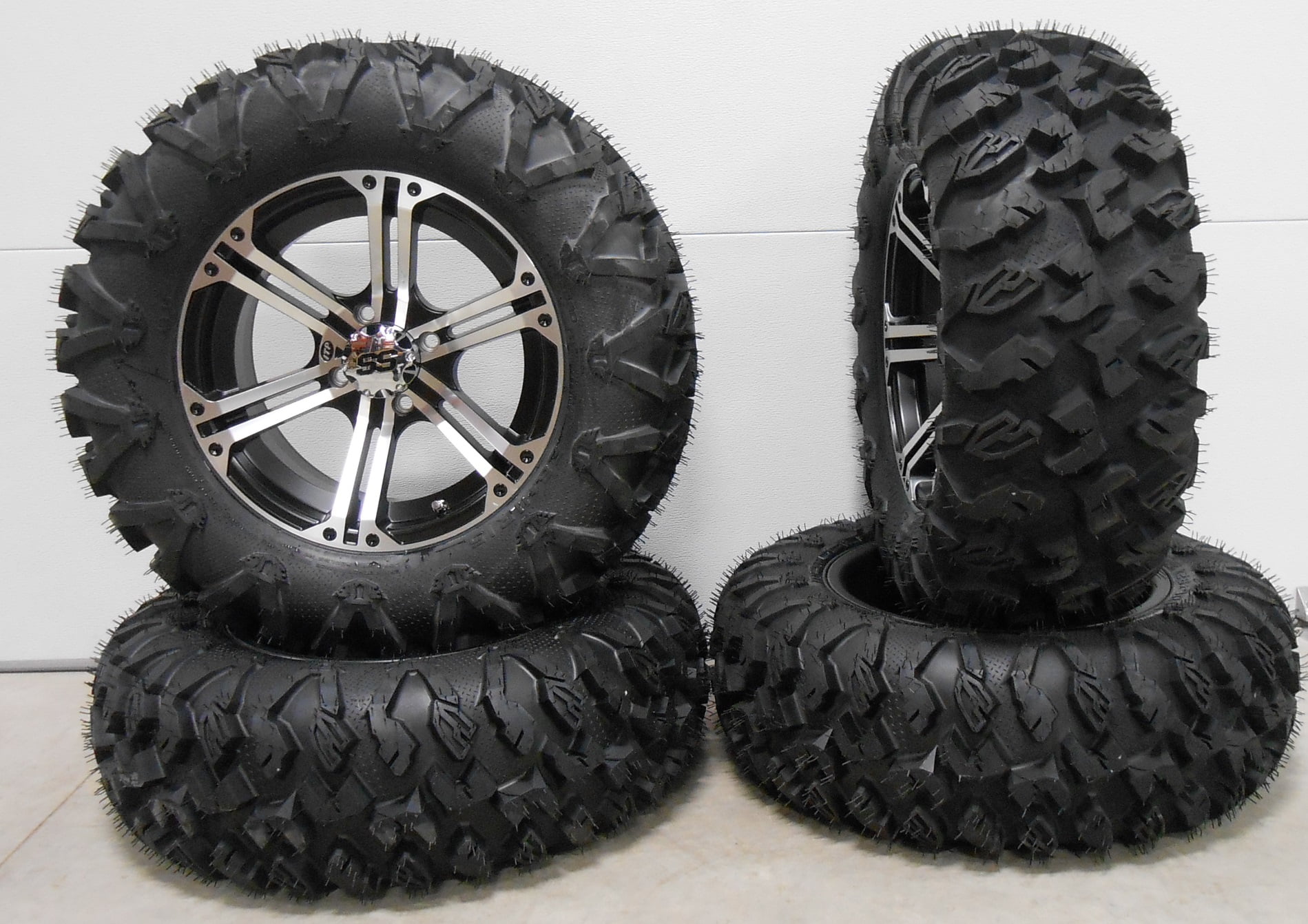 ITP SS212 15" Wheels Machined 28" MotoClaw Tires Arctic Cat TBX TRV ...