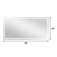 Forclover 84 x 42 inch Rectangular LED Light Bathroom Mirror, Bathroom ...